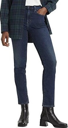 Levi's Femme Jeans 724 High Rise Straight, Blue Swell, 26W / 30L
