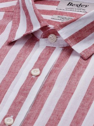 Bexley Brunien - Chemise homme rouge basque et blanc