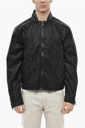 Diesel Nylon Jacket J-BLINKID-A with Zip Detail on Sleeve size 46