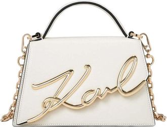 Karl Lagerfeld Sac Bandouli&egrave;re Essentials A1W30038 Blanc