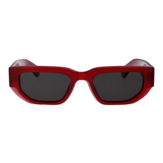 Off-white Lunettes de soleil rectangulaires Greeley - unisex - Accessoires - Rouge - Taille: 54 MM