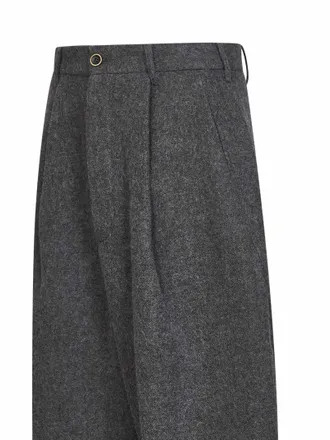 Uma Wang Virgin Wool Trousers - Gray