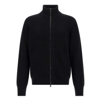 Roberto Collina Gerippter Cardigan - - Knitwear - Herren - Schwarzk - L