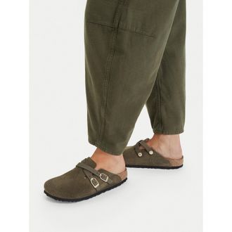 Birkenstock Pantoletten Birkenstock Blair D-Buckle 1033158 Dunkelgr&uuml;n