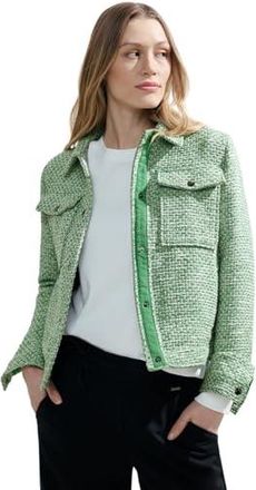 Cecil Jacket Veste Bouclé, Vert céleri, XL Femme, Celery Green, Womens
