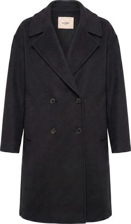 Twinset Knielanger Mantel - Schwarz