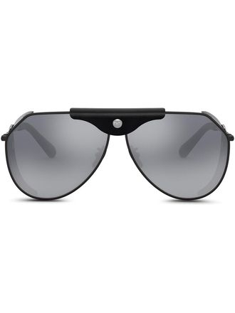 Dolce & Gabbana Eyewear lunettes de soleil Panama &agrave; monture aviateur - Noir