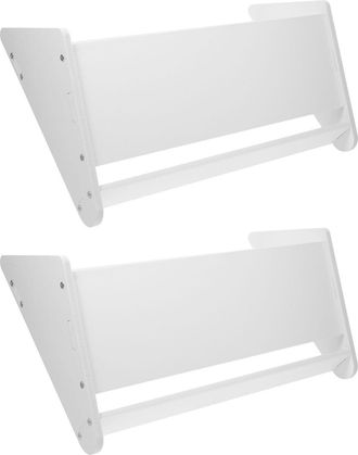 BESPORTBLE TOKIDNY 2 St&uuml;ck Wandmontiertes Ultrad&uuml;nnes Schuhregal f&uuml;r R&uuml;ckt&uuml;r Punchfrei Multifunktional Ger&auml;umig Schlank Wei&szlig; Einfache Aufbewahrung f&uuml;r Hausschuhe