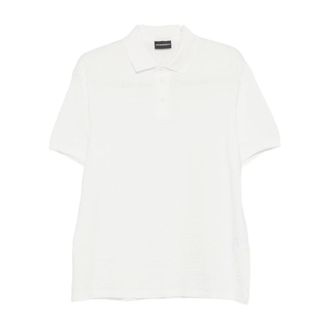 Emporio Armani Homme, Tops, Blanc, Taille: 3XL Polo en Piqu&eacute; de Coton