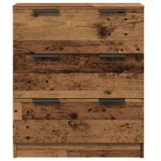 Les Tendances Commode 3 tiroirs moderne Karona 60cm - Choix raffin&eacute; pour un rangement efficace-Marron noisette