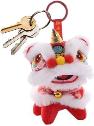 Generic Animaux Mignons, Ornements Du Nouvel An Chinois En Peluche 2026, De Sac &Agrave; Dos En Peluche De Mignonne, Danimaux Mignons Avec Rouge Et Or Hommes Femmes 