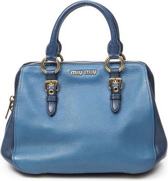 Miu Miu Crossbody Bags - Bicolor Frame Tote - Gr. unisize - in Blau - f&uuml;r Damen