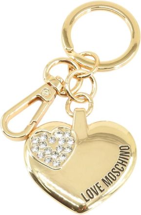 Love Moschino Femme, Accessoires, Jaune, Taille: ONE Size Metal Logo Keyring