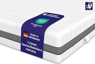 Mister Sandman Taschenfederkernmatratze 160 x 200 cm Ergonomische &Ouml;ko-Tex Zertifiziert Orthop&auml;dische Matratze H3, H4 - H&ouml;he 24 cm, 7 Zonen Federkernmatratze Wendemat