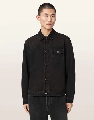 AllSaints Roth - Veste en jean - Marron surteint