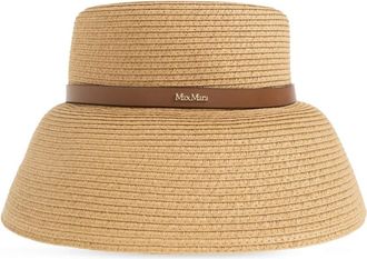 Max Mara Femme, Accessoires, Beige, Taille: 57 CM Chapeau en paille tress&eacute;e