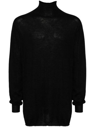 Rick Owens pull à col montant - Noir