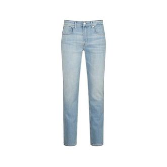 7 For All Mankind Jean droit en coton m&eacute;lang&eacute;