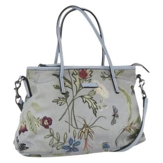 Gucci Sac bandouli&egrave;re en toile Pre-owned - Femme - Pre-owned - Bleu - Taille: ONE Size