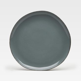 Van Well | URBAN E&szlig;teller flach 27 cm grau - Steinzeug modernes Geschirr, funktional & stylish