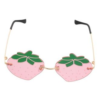 Frcolor de Soleil Fraise sans Monture Légères et Stylées pour Femmes Protection Uv pour Festivals et Activités Extérieures