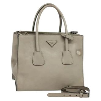 Prada Sac &agrave; main Vintage Pre-owned - Femme - Pre-owned - Beige - Taille: ONE Size