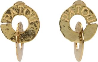 Patou Boucles doreilles Logo Cercle - Femme - Accessoires - Jaune - Taille: ONE Size