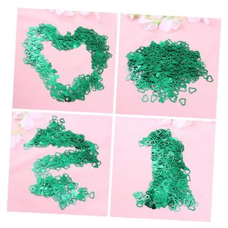 Cabilock 3000st&uuml;cke Herz Konfetti Gr&uuml;n Glitzernde Streudeko F&uuml;r Hochzeiten Geburtstagsfeiern Und Romantische Anl&auml;sse F&uuml;r Tischdekoration Einladungen Und Gesche