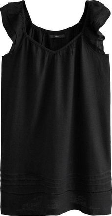 Next Minikleid Minikleid mit V-Ausschnitt und R&uuml;schen&auml;rmeln (1-tlg)