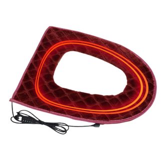 Generic USB-beheizter Toilettenbezug - Toilettensitzkissenpolster mit Timer | Einstellbare Temperaturstufen, Timer-Steuerung, weiches Fleece-Kissen, winterlic
