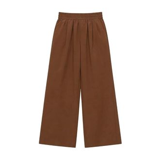 Marc Ellis Pantalon &Eacute;glantine Large - Femme - Pantalons - Brun - Taille: 40 FR