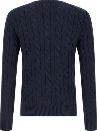 Polo Ralph Lauren Cable-Knit Cotton Sweater - Navy