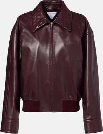 Bottega Veneta Blouson Intrecciato aus Leder