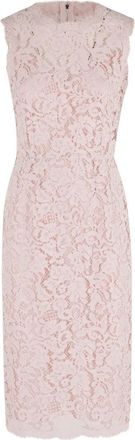 Dolce & Gabbana Femme, Robes, Rose, Taille: 36 FR Robe Midi en Dentelle