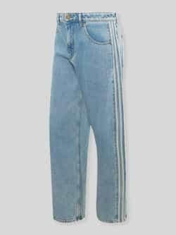 adidas Originals Wide Leg Jeans aus reiner Baumwolle
