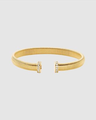 Michael Kors MKJ8624710 - Bracelet manchette flexible pour femme - Dor&eacute;