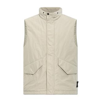 Stone Island Homme, Vestes, Gris, Taille: 2XL Gilet isolant &agrave; col montant