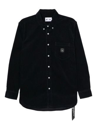 Izzue chemise &agrave; patch logo - Bleu