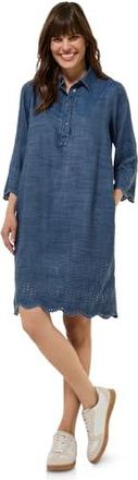 Cecil B144486 Robe, Mid Blue Wash, XXL Femmes