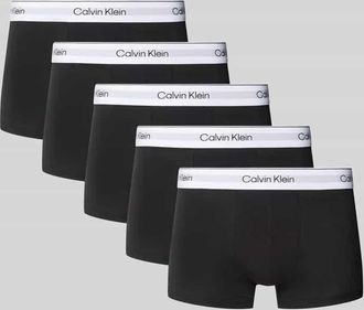 Calvin Klein Underwear Trunks mit elastischem Label-Bund im 5er-Pack