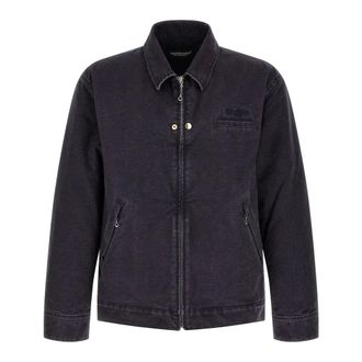 Undercover Blouson en coton avec impression photo - Homme - Vestes - Bleu - Taille: XL