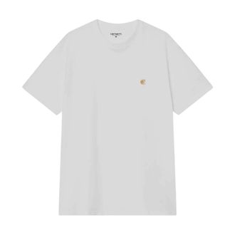 Carhartt Work in Progress Homme, Tops, Blanc, Taille: L S/S Chase T-Shirt
