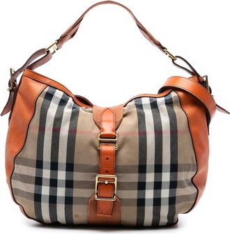 Burberry Hobo Bags - House Check Canvas Ashwood Hobo - Gr. unisize - in Braun - f&uuml;r Damen