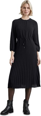 Street One Damen A144281 Plissée-Kleid,Black,36