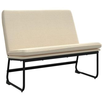 vidaXL Banc Cr&egrave;me 100x75x76 cm Tissu vidaXL