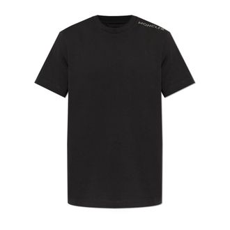 Moncler Logo T-Shirt - - Tops - Herren - Schwarzk - L