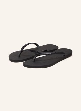 Havaianas Zehentrenner Slim Glitter schwarz