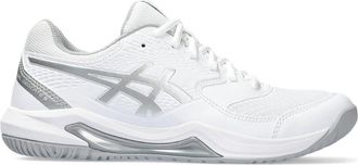 Asics Dedicate 8 Donna Tennisschuhe Wei&szlig; Silber