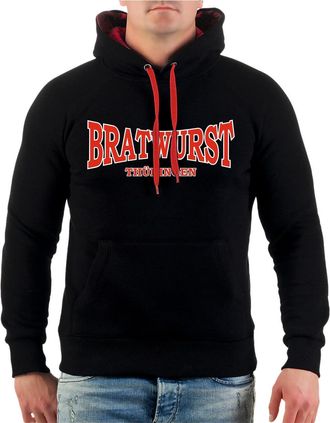 Spass Kostet Herren Kapuzenpullover Hoodie Bratwurst Th&uuml;ringen Gr&ouml;&szlig;e S - 5XL