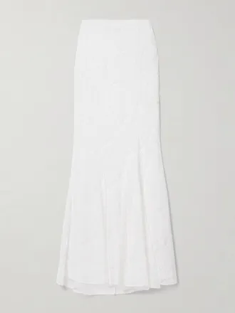 A.W.A.K.E. Maxirock Aus Recycelter Spitze - Weiß